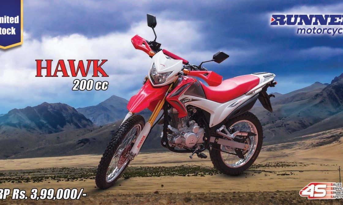 Runner Hawk Price in Nepal, 200cc, Dirt, Specifications, Mileage