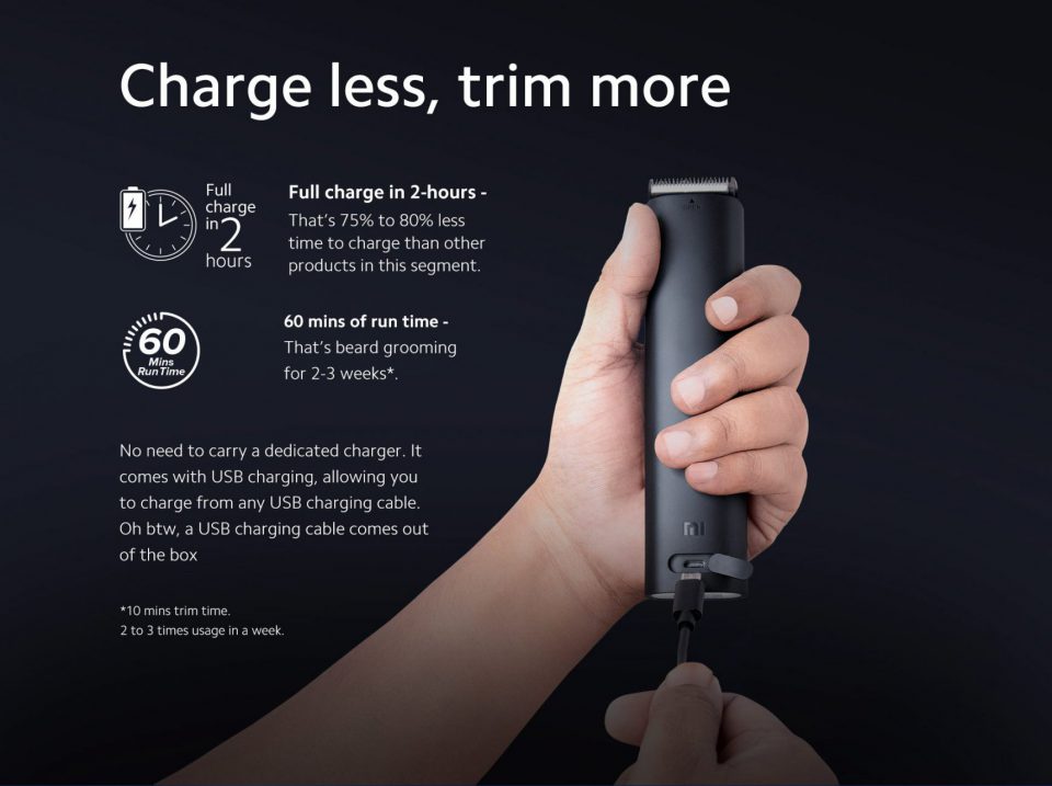 Mi Beard Trimmer 1C Price in Nepal: Features, Battery, Images