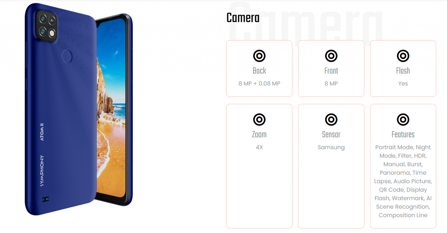 Symphony Atom II Price in Nepal: Specs, Features, Buy