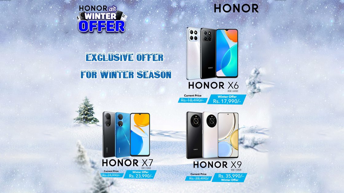 Honor Winter Offer: Save on Honor X6, X7, and X9 in Nepal