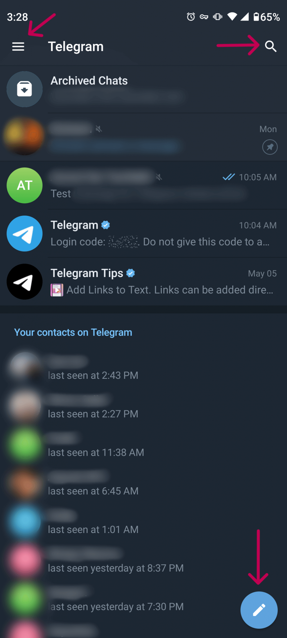 What Do Icons and Symbols Mean on Telegram