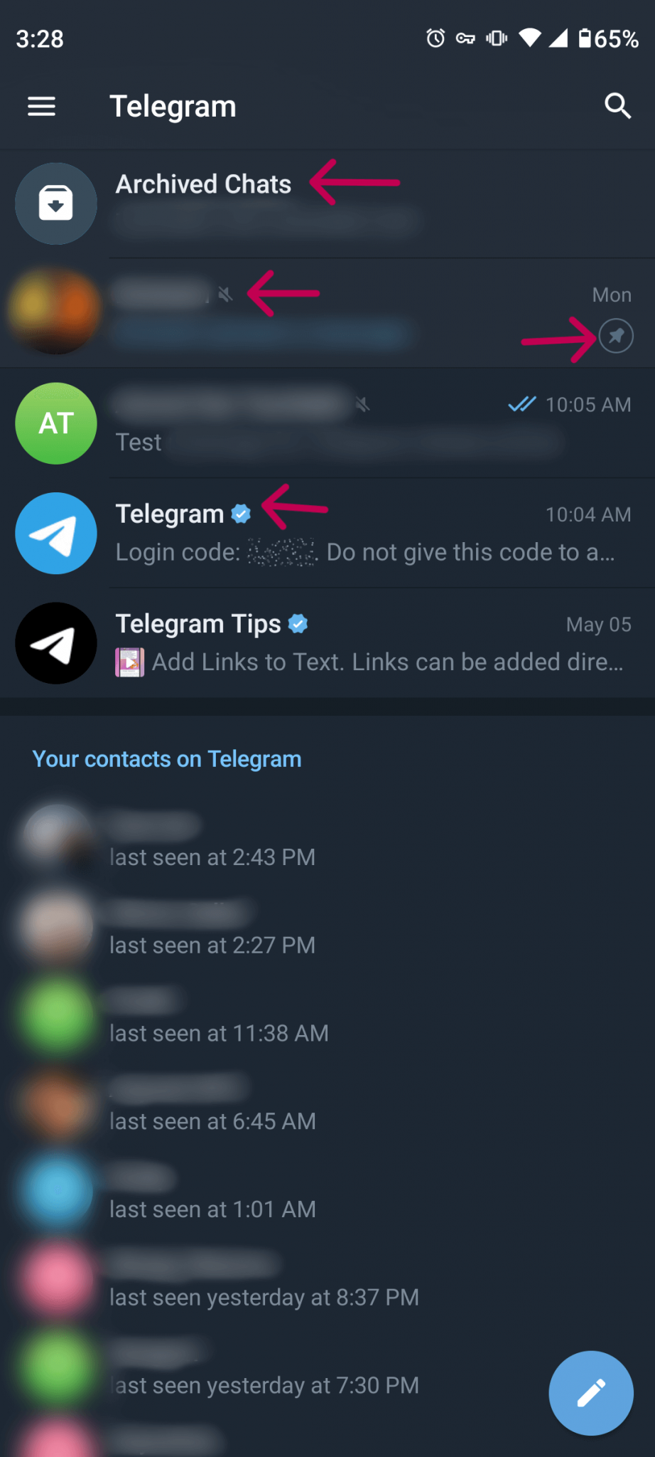 What Do Icons and Symbols Mean on Telegram