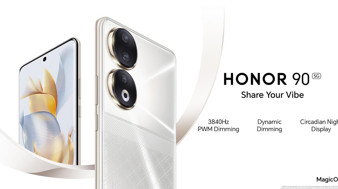 Honor 90 with 3840Hz PWM Dimming Offers Flicker-Free Display